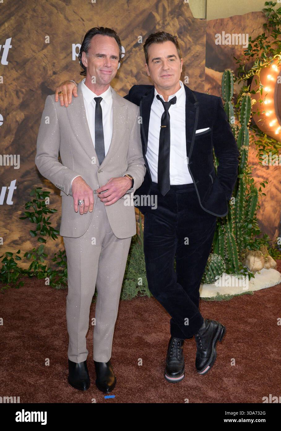 LOS ANGELES, USA. December 08, 2025: Justin Theroux & Walton Goggins at ...