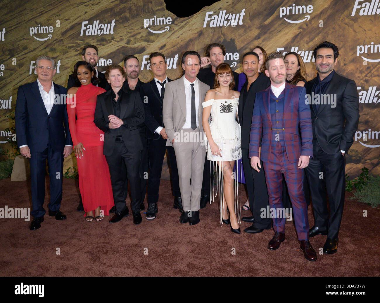 LOS ANGELES, USA. December 08, 2025: Walton Goggins, Kumail Nanjiani ...