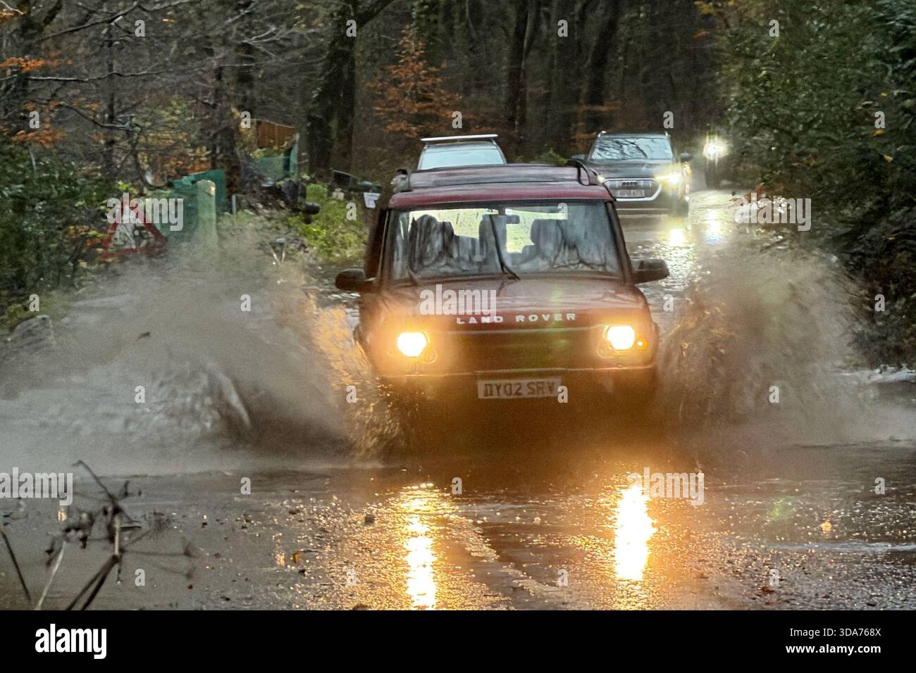 Devon, UK. 9th December, 2035. UK Weather: Storm Bram yellow wind and ...