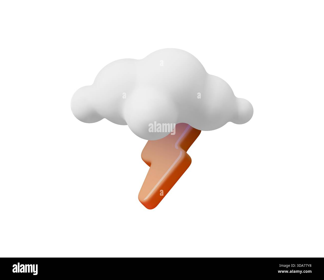 Lightning effect set cartoon Cut Out Stock Images & Pictures - Alamy