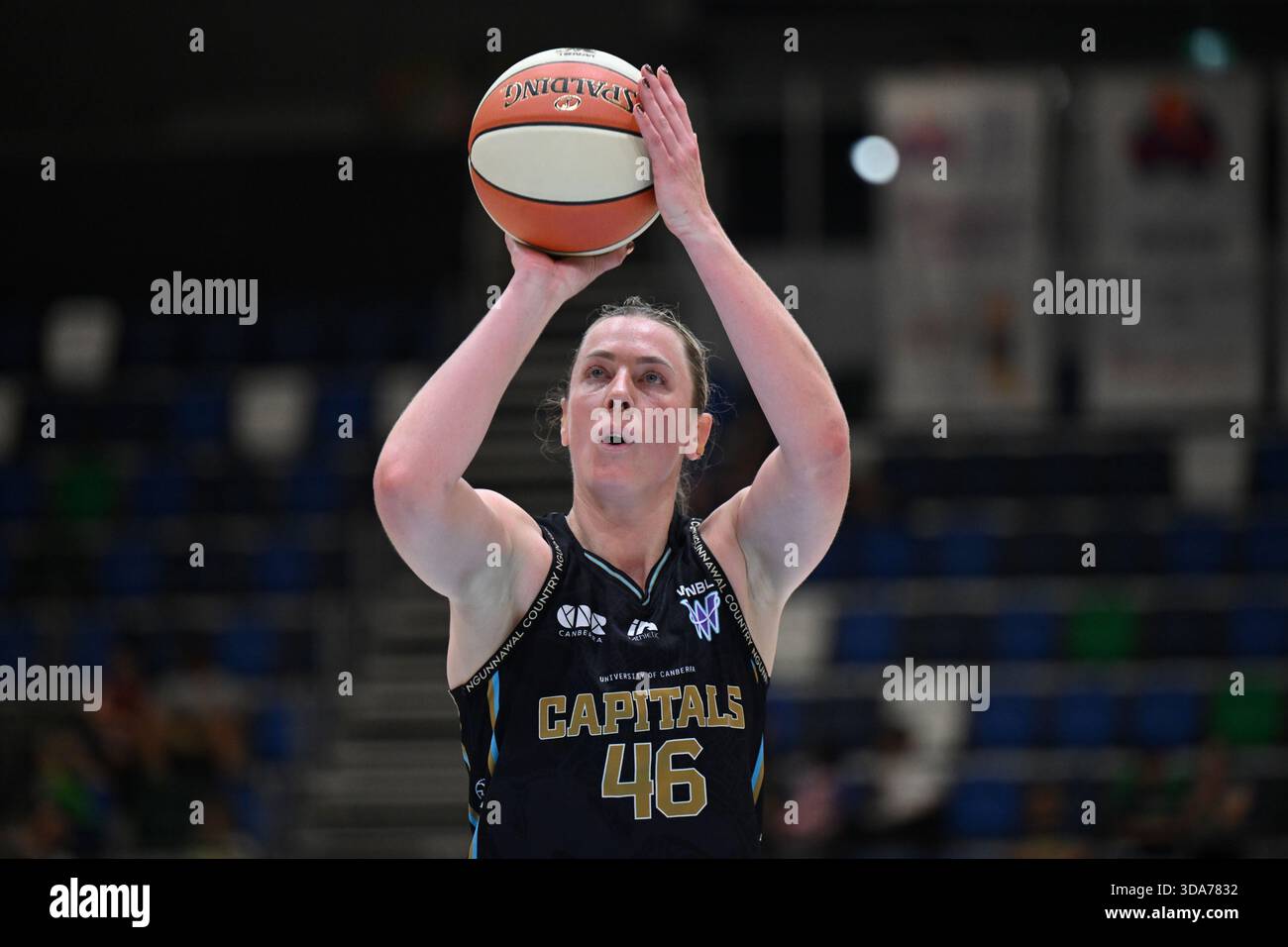 Sara Blicavs of the Capitals in action during the WNBL Round 8 match ...