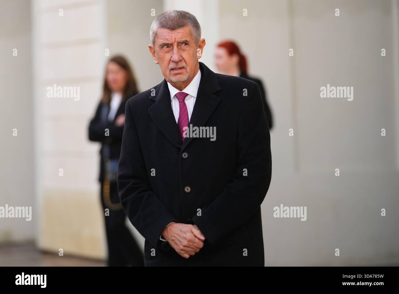 Leader of ANO political movement Andrej Babis walks to address the ...