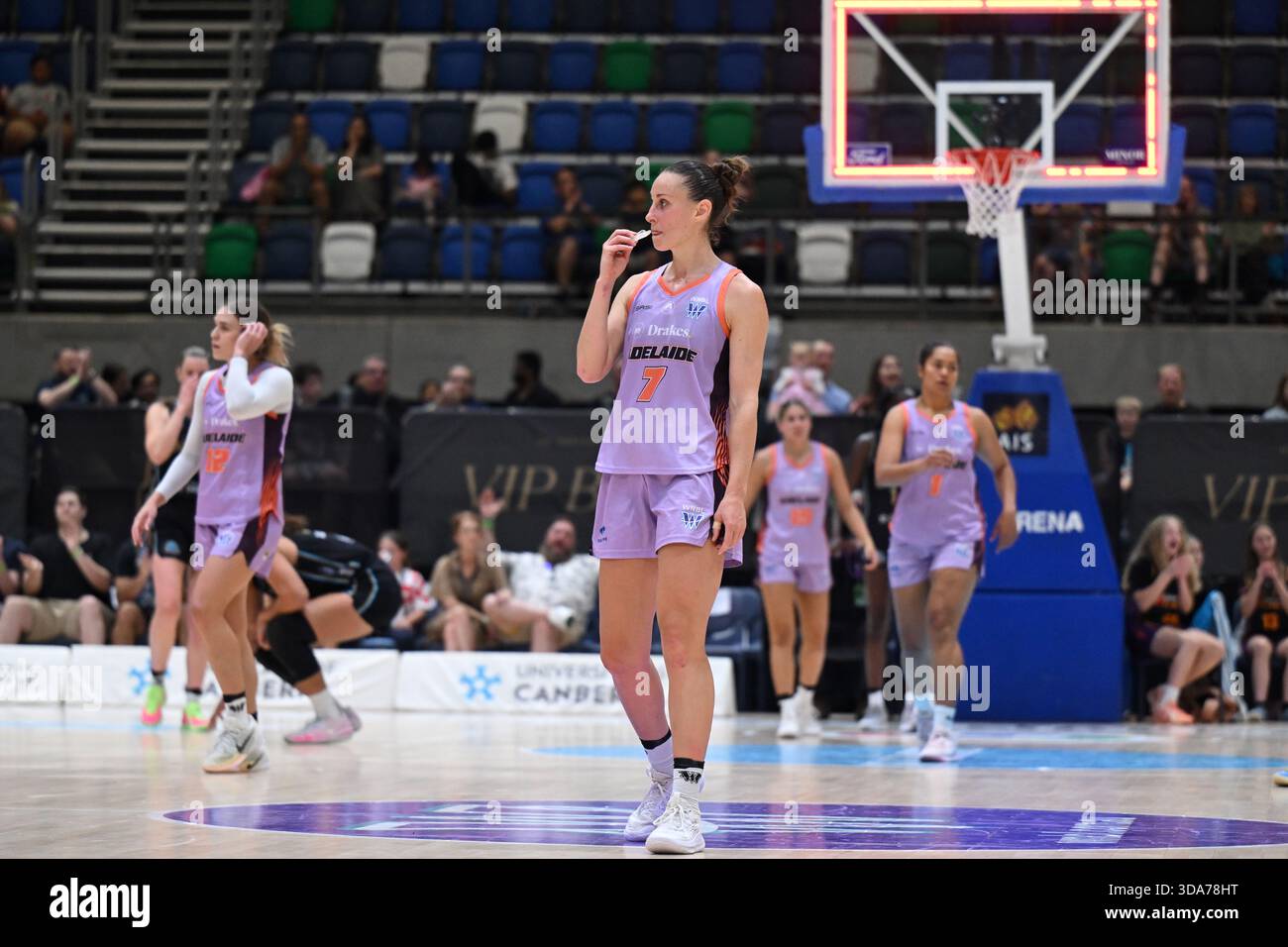 Lightning players dejected after loosing the WNBL Round 8 match between ...
