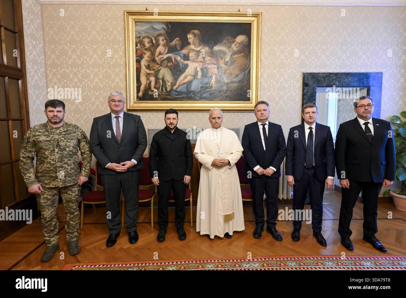 Pope Leo XIV Meets Volodymyr Zelensky, president of Ukraine at the ...