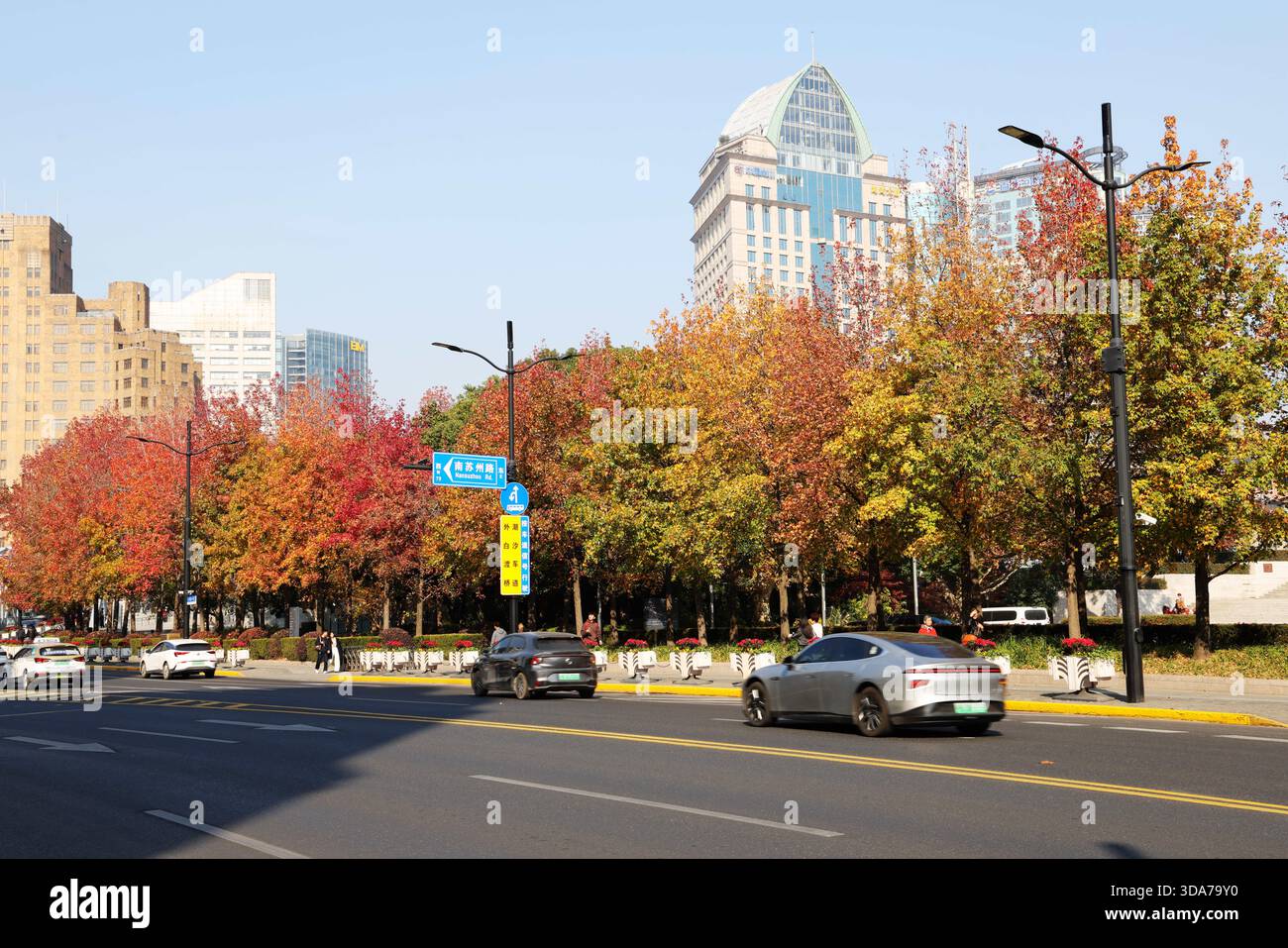 Winter scenery along the Bund in Shanghai, China, 6 December, 2025 ...