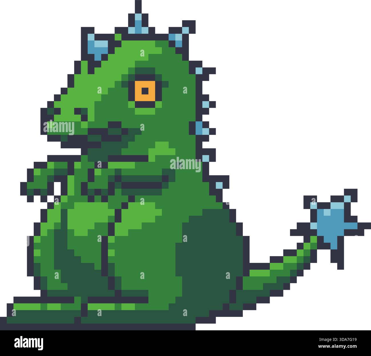 Pixel dragon art bit hi-res stock photography and images - Alamy