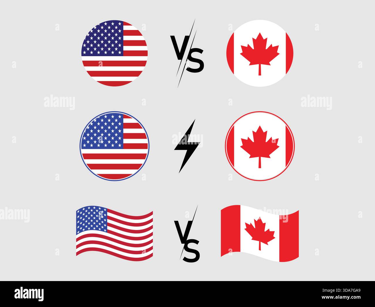 Flags canada in colors Stock Vector Images - Alamy
