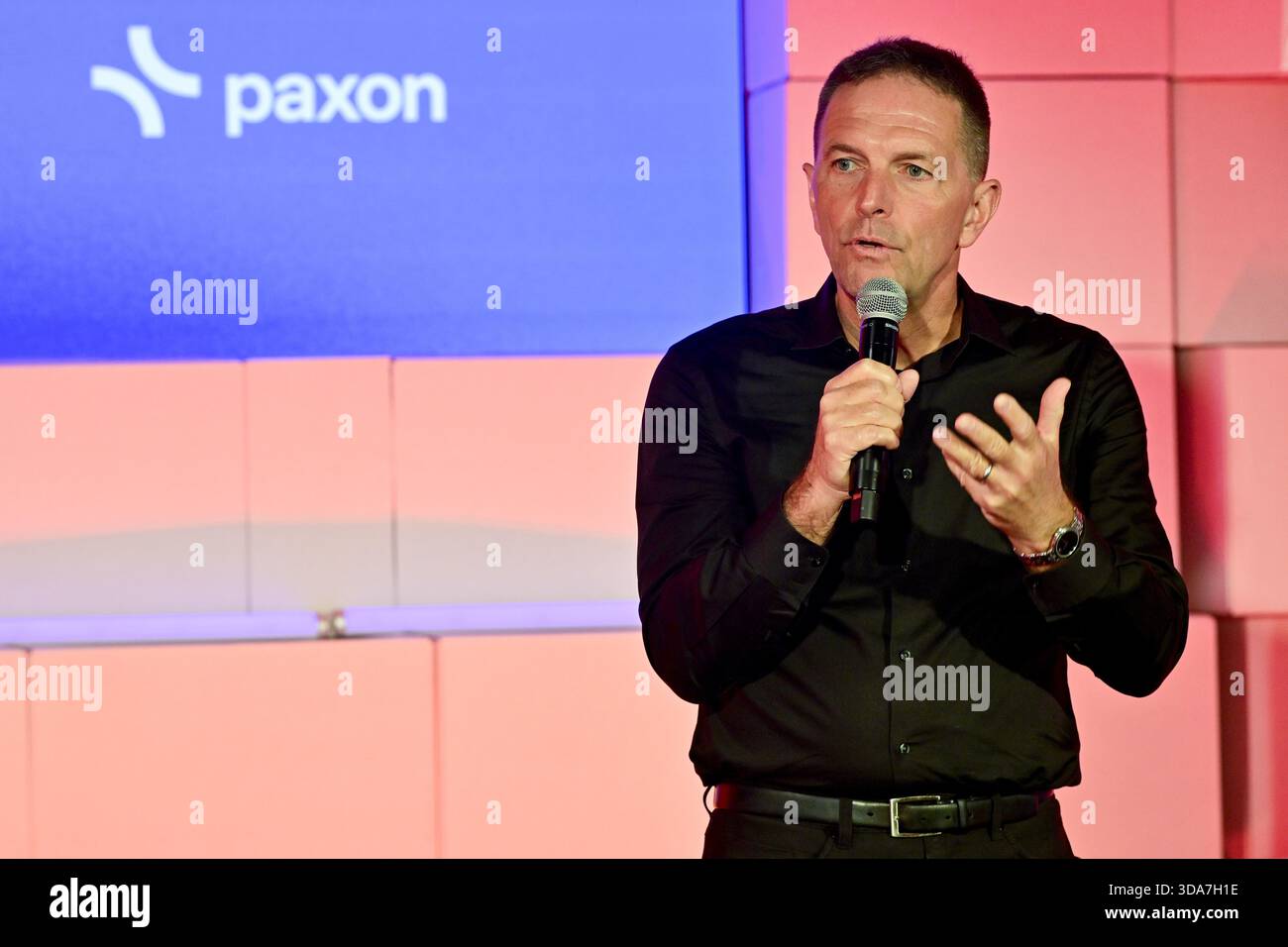 Tom Schmitt, CEO paxon pictured during a press conference of Belgian ...