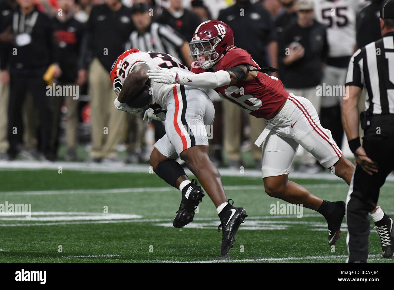 ATLANTA, GA - DECEMBER 06: Defensive back Bray Hubbard #18 of the ...