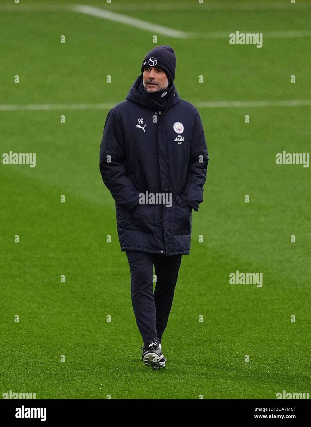 Manchester City's Erling Haaland during a training session at the City ...