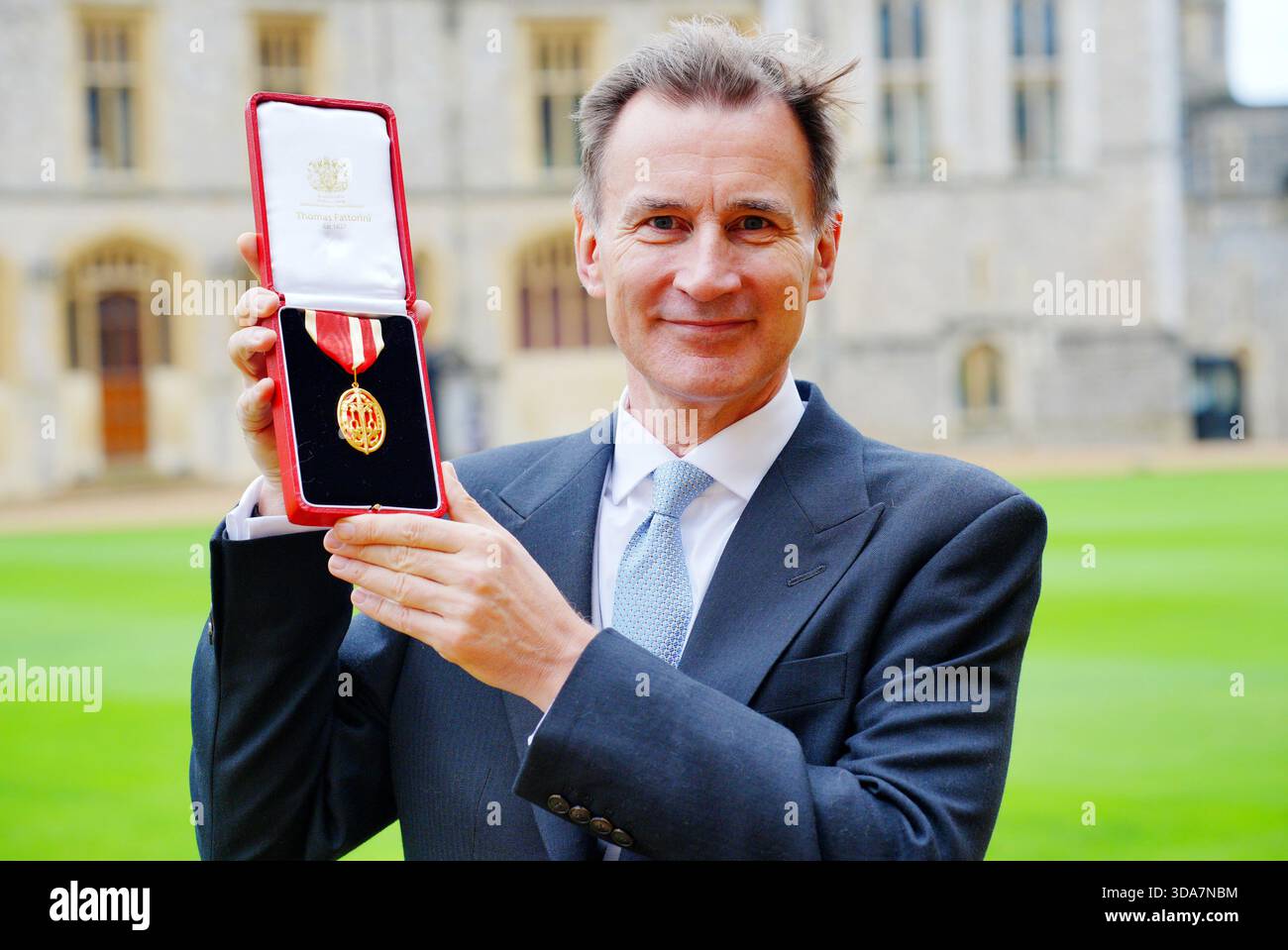 Sir Jeremy Hunt after being made a Knight Bachelor by King Charles III ...