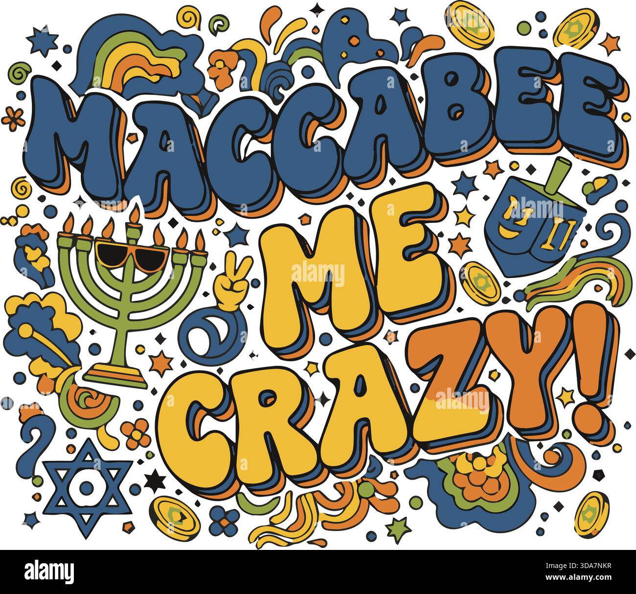 Gift hanukkah celebration menorah Cut Out Stock Images & Pictures - Alamy