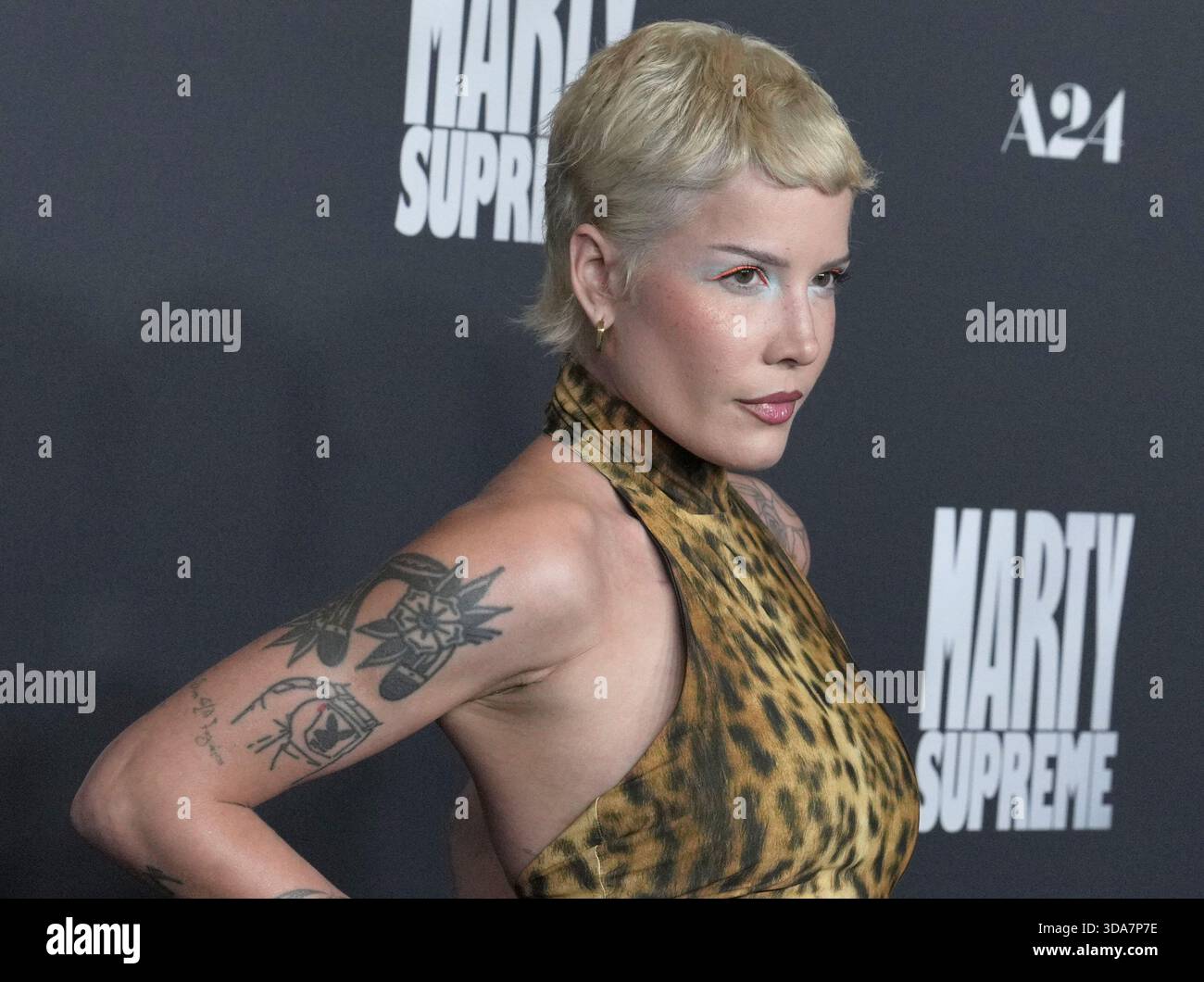 Halsey at the A24's MARTY SUPREME Los Angeles Premiere held at the ...
