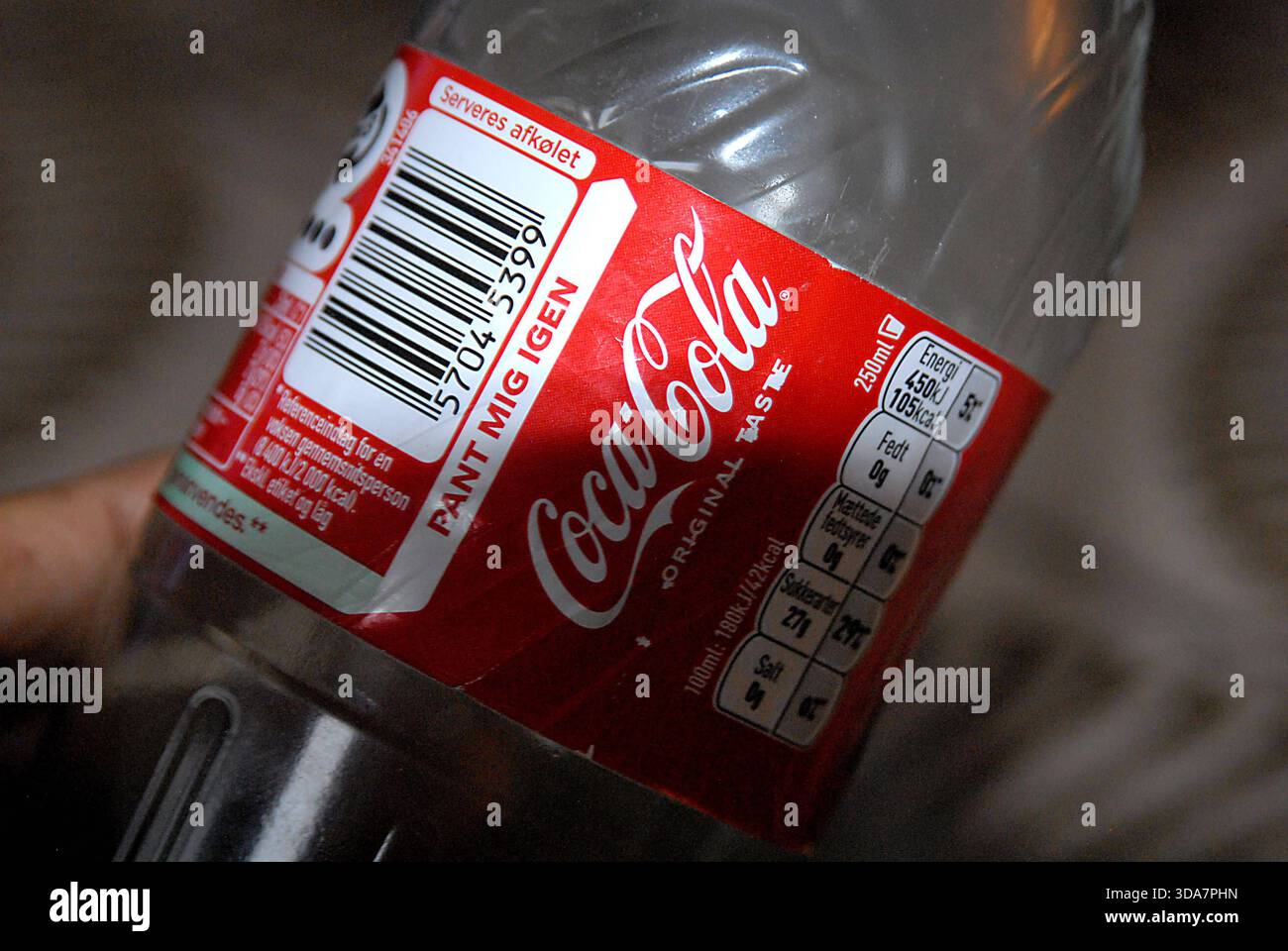 Copenhagen/ Denmark/09 DECEMBER 2025/.Coco cola original taste bottle ...