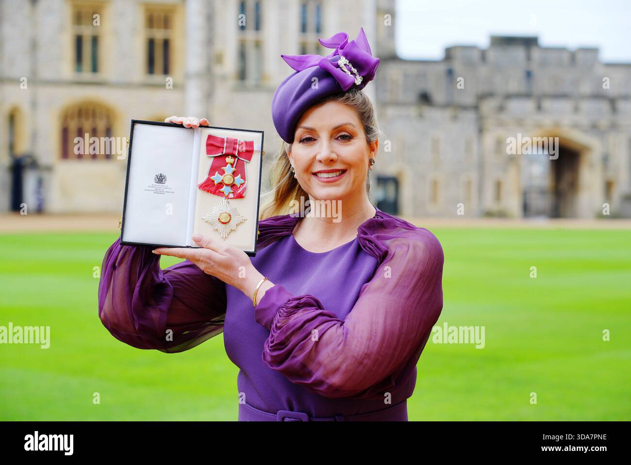 Dame Penny Mordaunt after being made a Dame Commander of the British ...