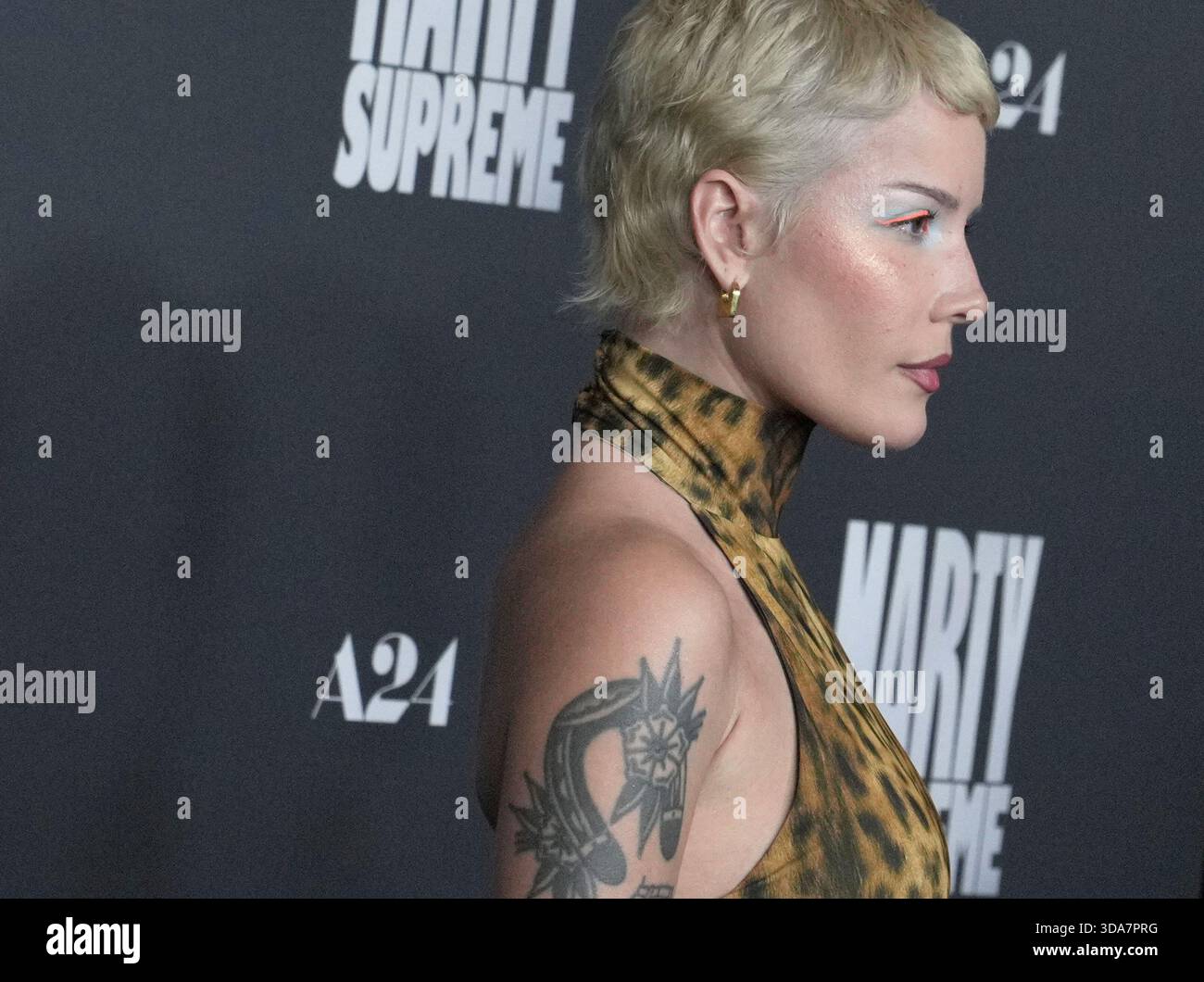 Halsey at the A24's MARTY SUPREME Los Angeles Premiere held at the ...