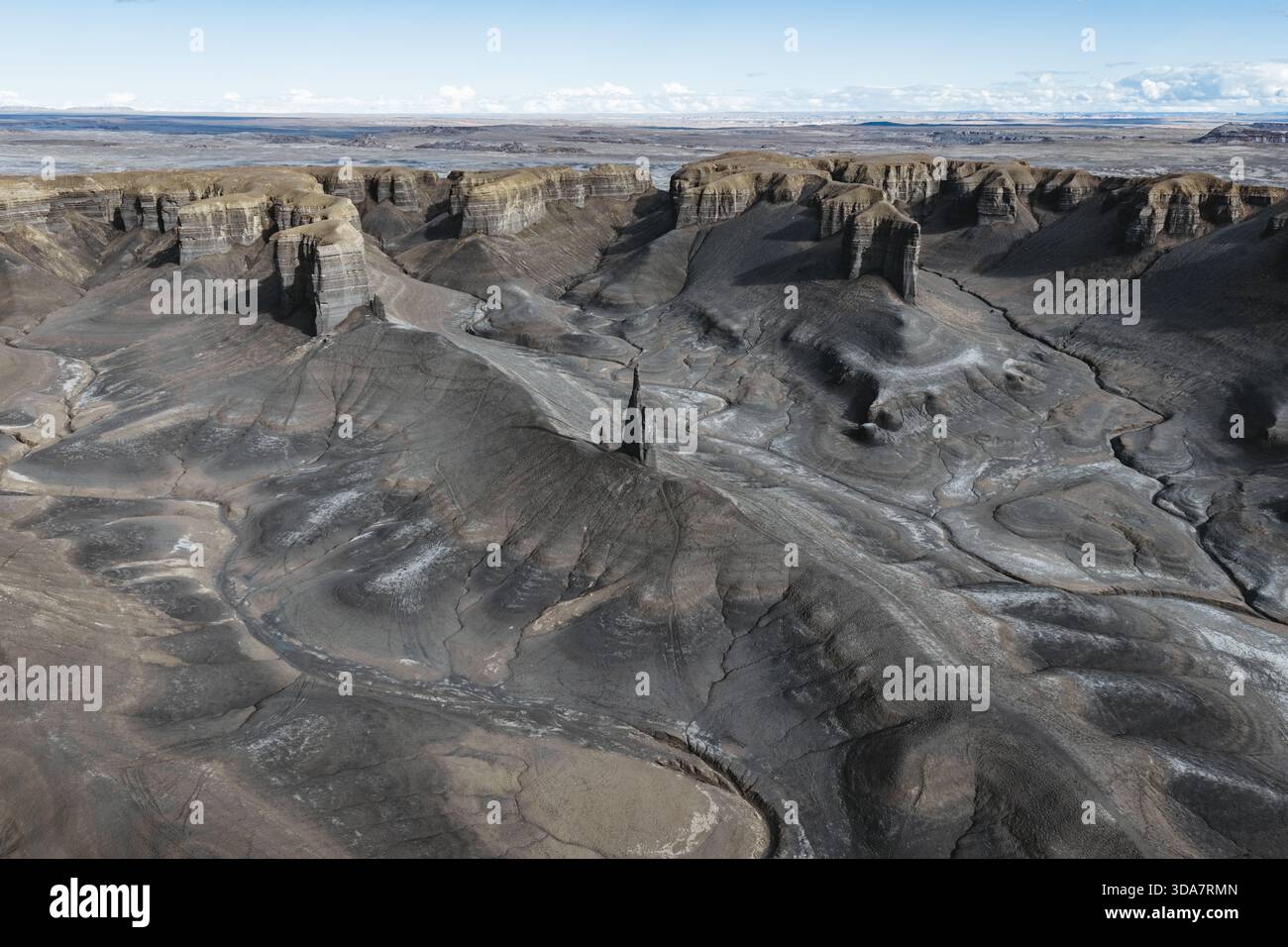 Aerial drone utah badlands textures hi-res stock photography and images ...