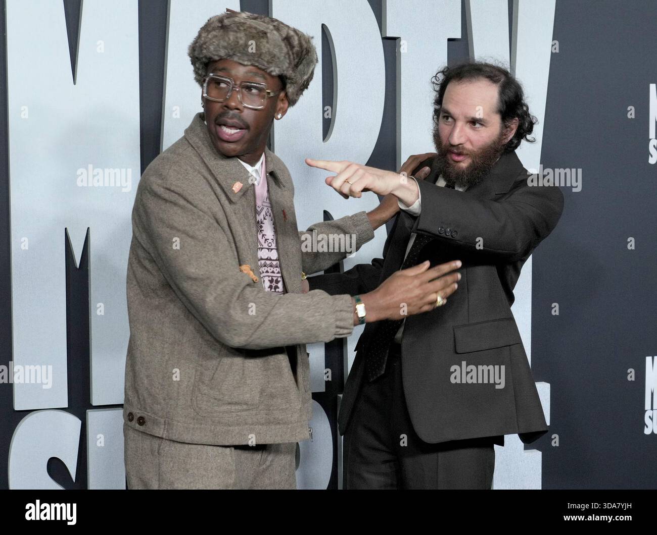 (L-R) Tyler The Creator and Josh Safdie at the A24's MARTY SUPREME Los ...