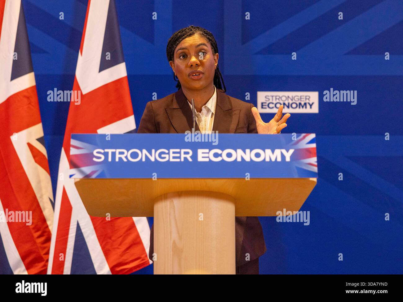 London, UK 9th Dec 2025 Conservative Leader Kemi Badenoch, delivers a ...