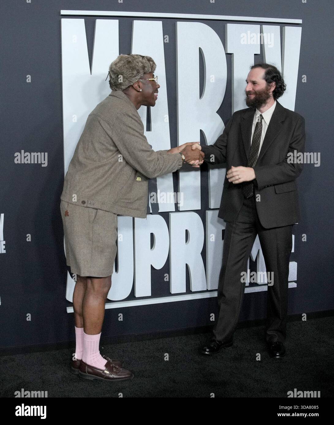 (L-R) Tyler The Creator and Josh Safdie at the A24's MARTY SUPREME Los ...