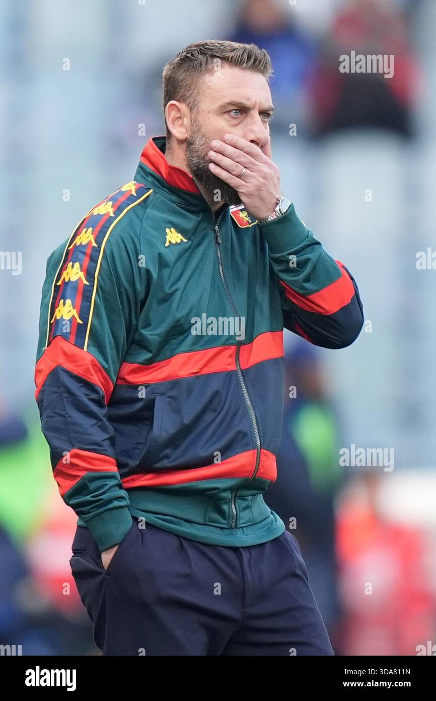 Genoa’s head coach Daniele De Rossi during the Frecciarossa Italian Cup ...