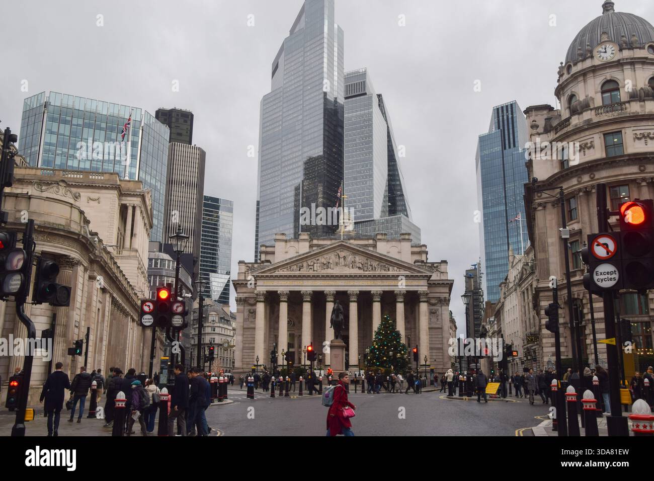 London, UK. 9th December 2025. A Christmas tree has been installed ...
