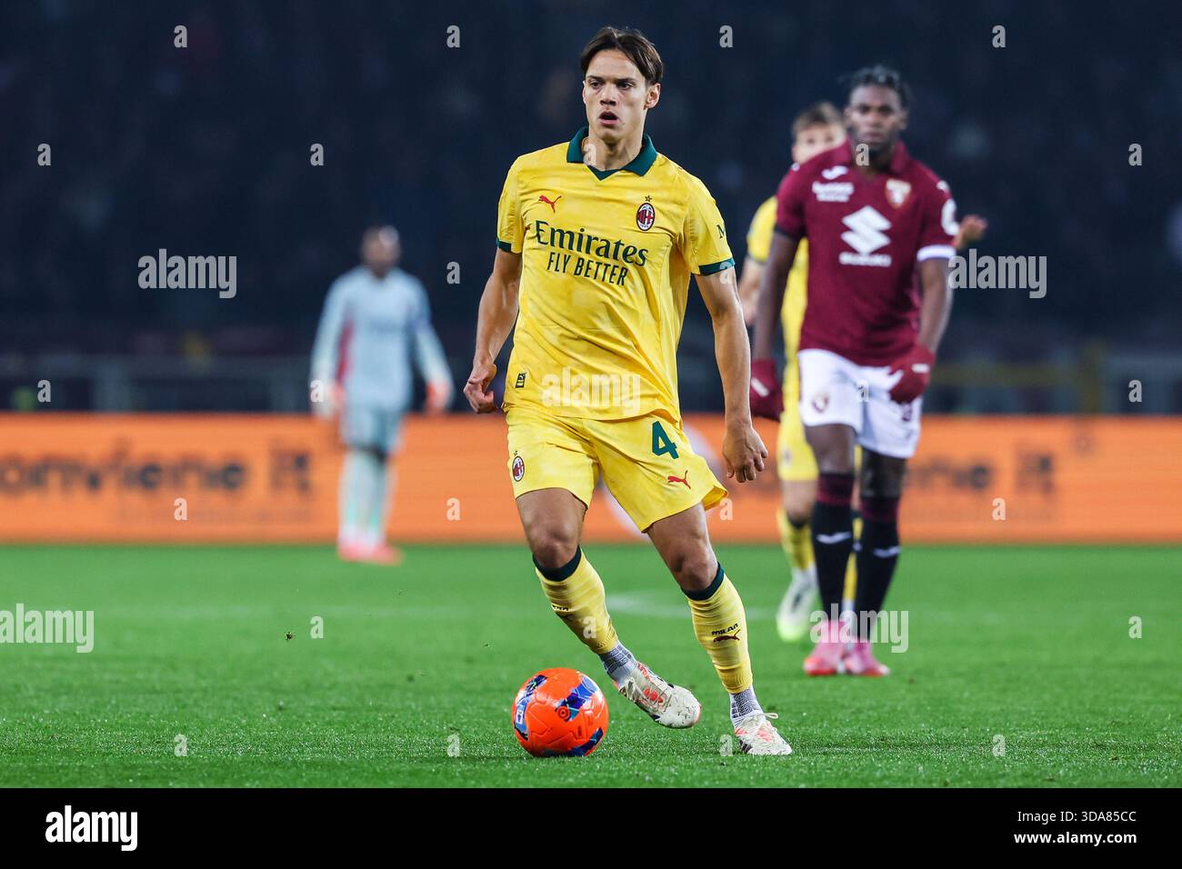 Samuel Ricci of AC Milan seen in action during Serie A 2025/26 football ...