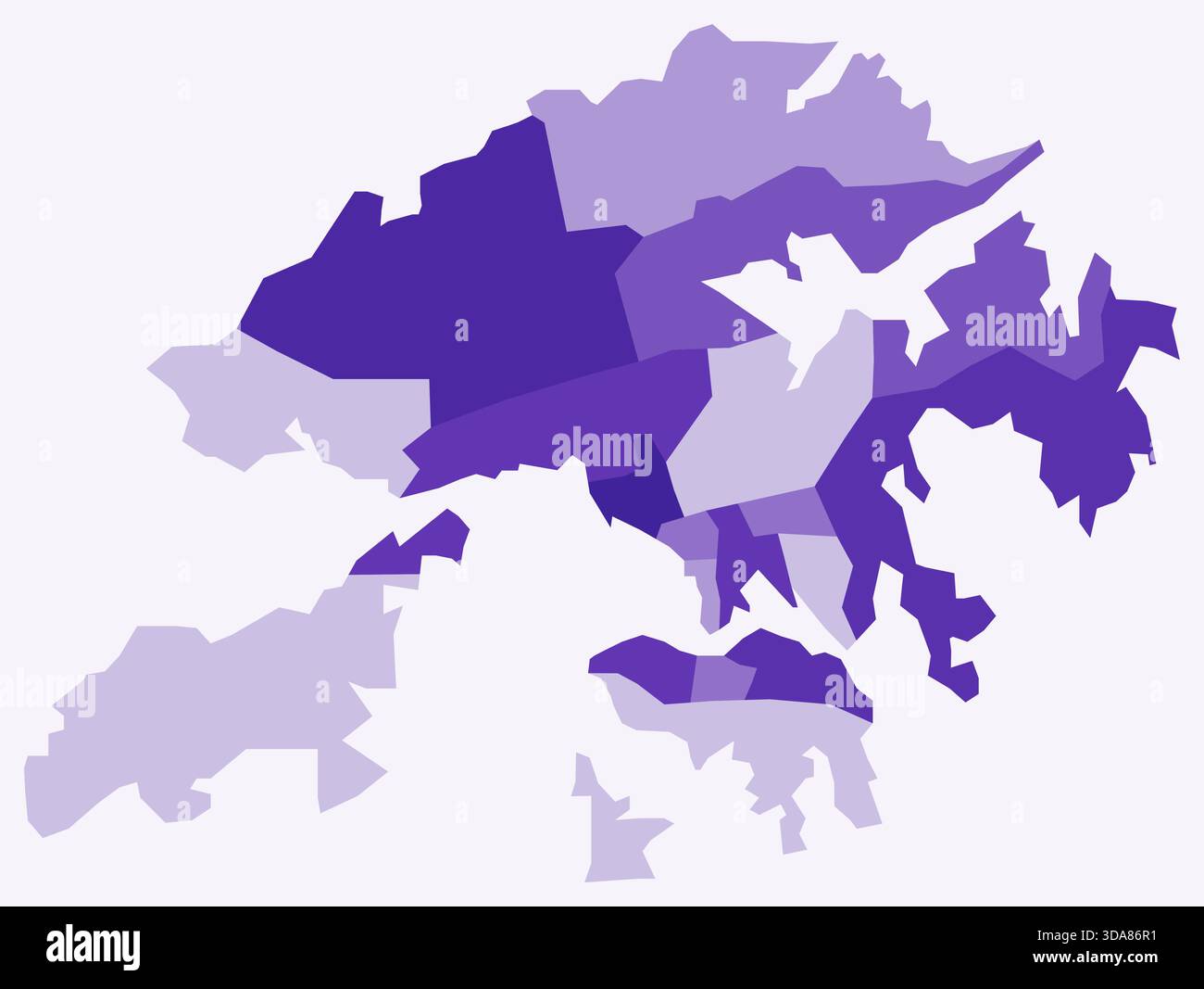 Hong kong map outline hi-res stock photography and images - Alamy
