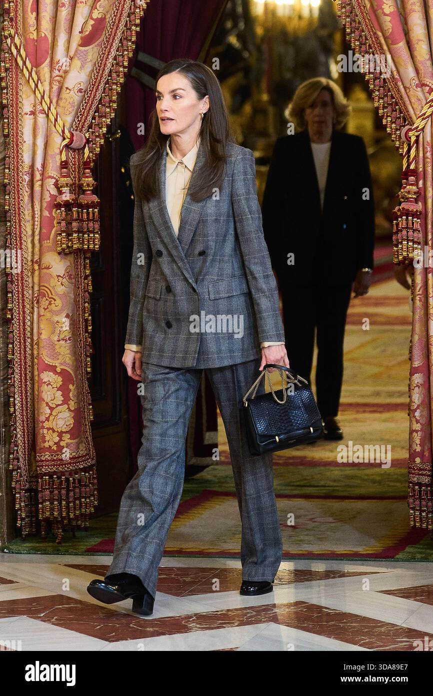 King Felipe VI of Spain, Queen Letizia of Spain attends Meeting of the ...