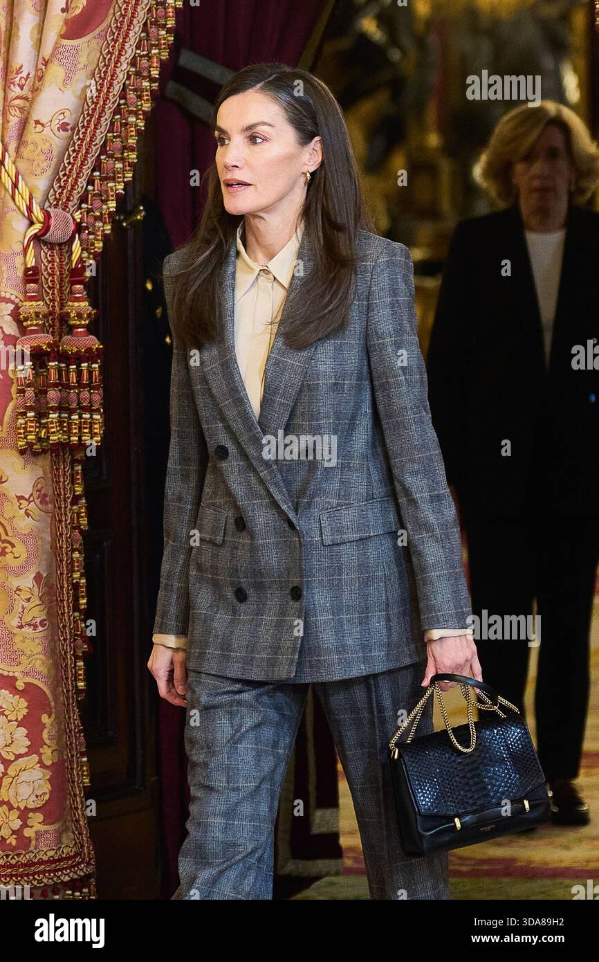 King Felipe VI of Spain, Queen Letizia of Spain attends Meeting of the ...