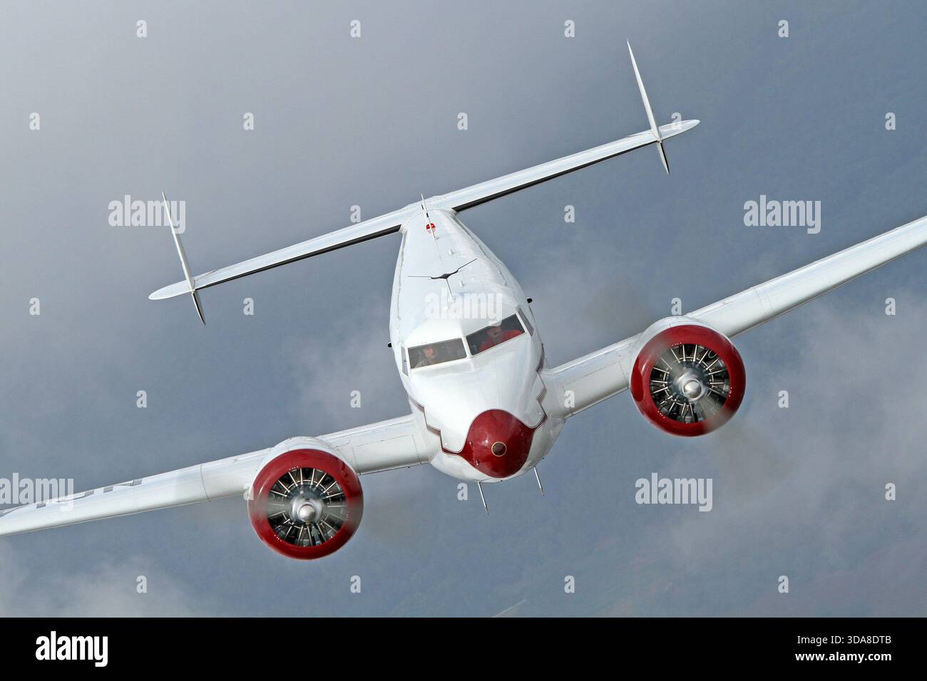 An air-to-air image of the Lockheed 12 Electra Junior, registration ...