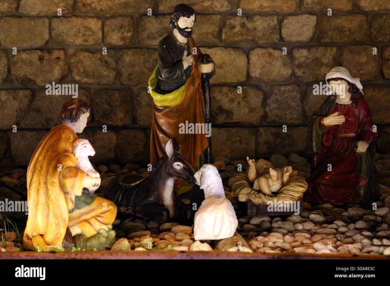 **NO LIBRI** Lebanon, 2025/12/7 Nativity scene in Via JAL El DIB AVENUE ...