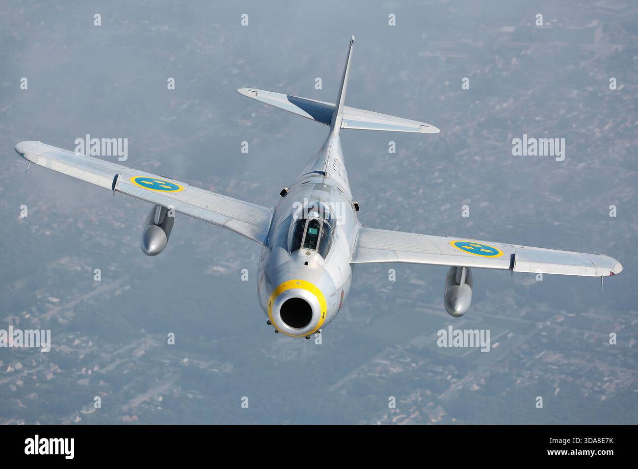Swedish Air Force Saab 29 Tunnan, registration SE-DXB, Military Code 10 ...