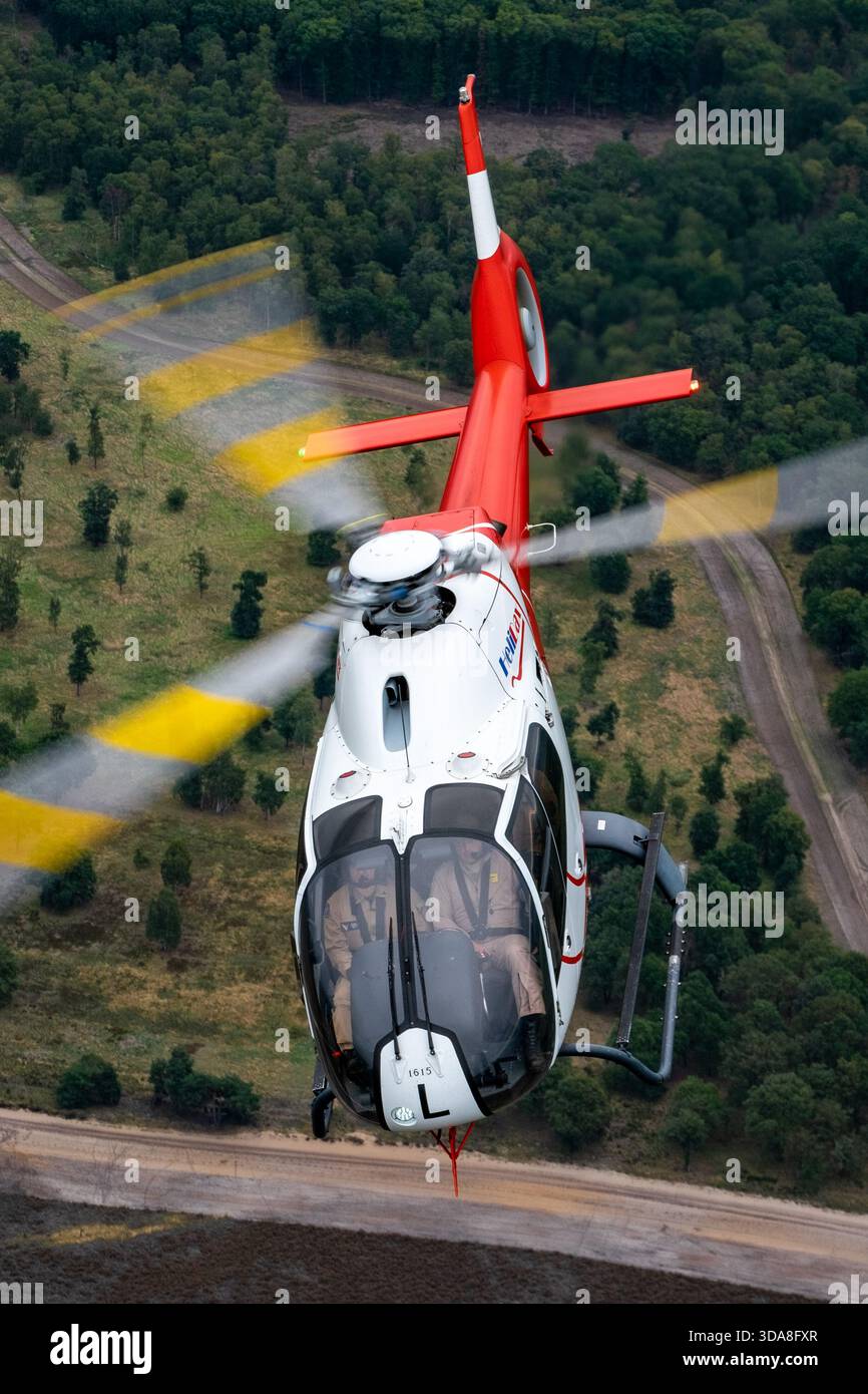 Air-to-air view of the HeliDax Eurocopter EC-120 Colibri, EC-120B ...