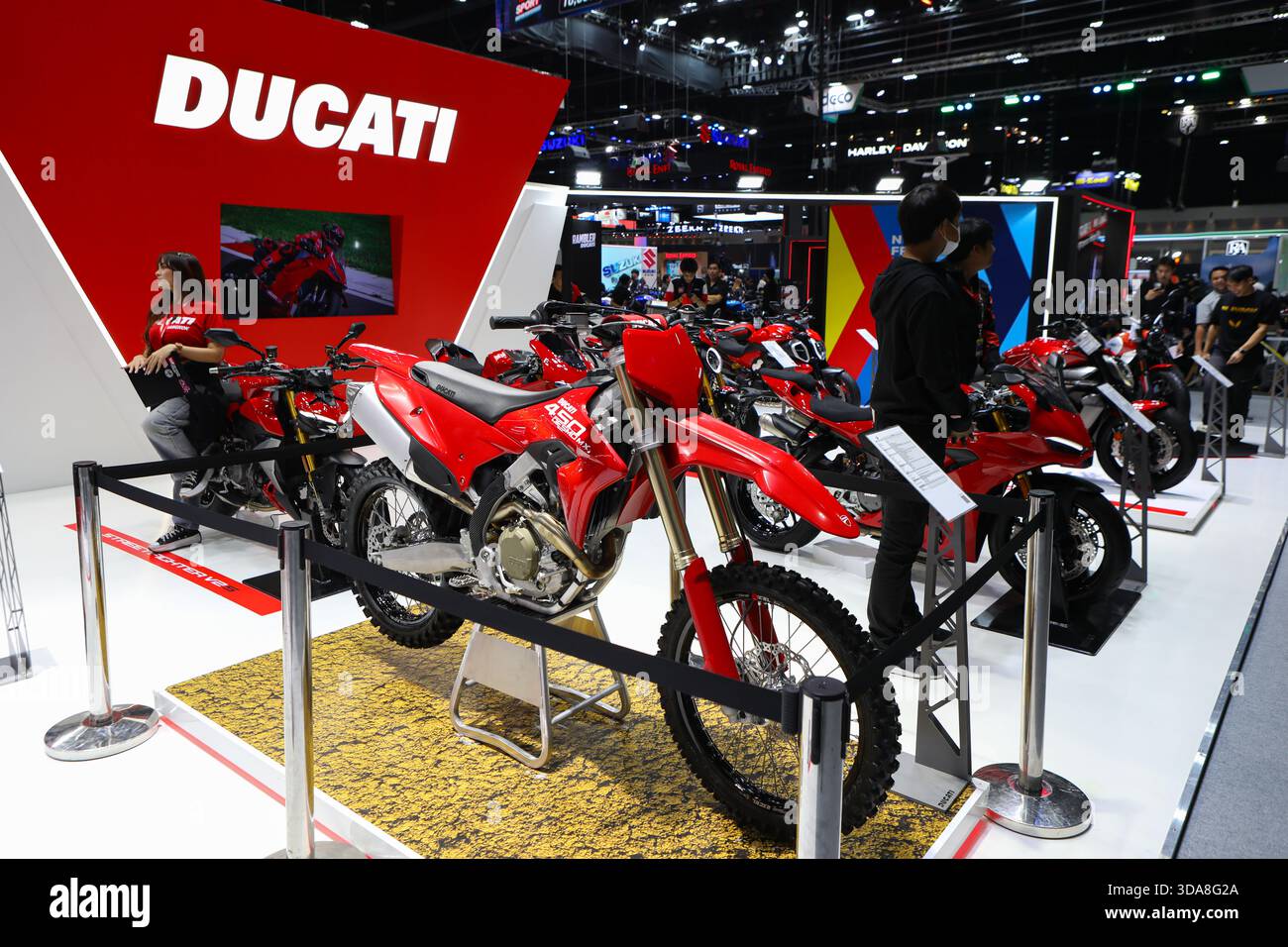Ducati 450 Desmo MX, displayed at the 42nd Thailand International Motor ...
