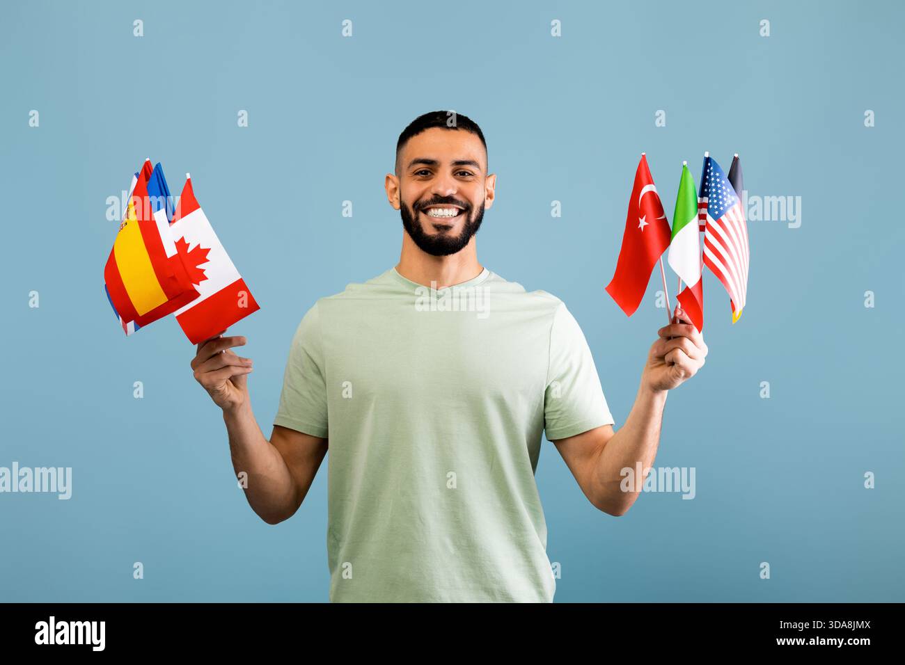 Celebrating Diversity With Flags From Different Countries in a Cheerful ...