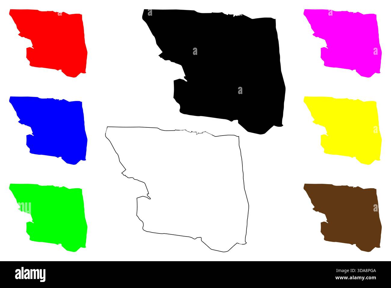 Cordillera outline map Cut Out Stock Images & Pictures - Alamy