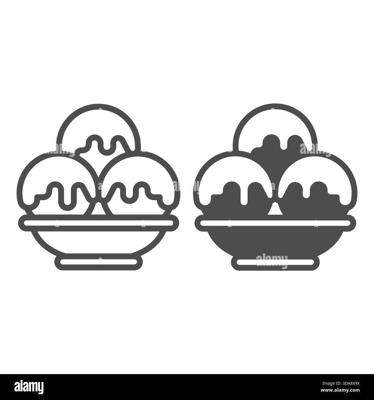 Dessert on plate in Black and White Stock Photos & Images - Alamy