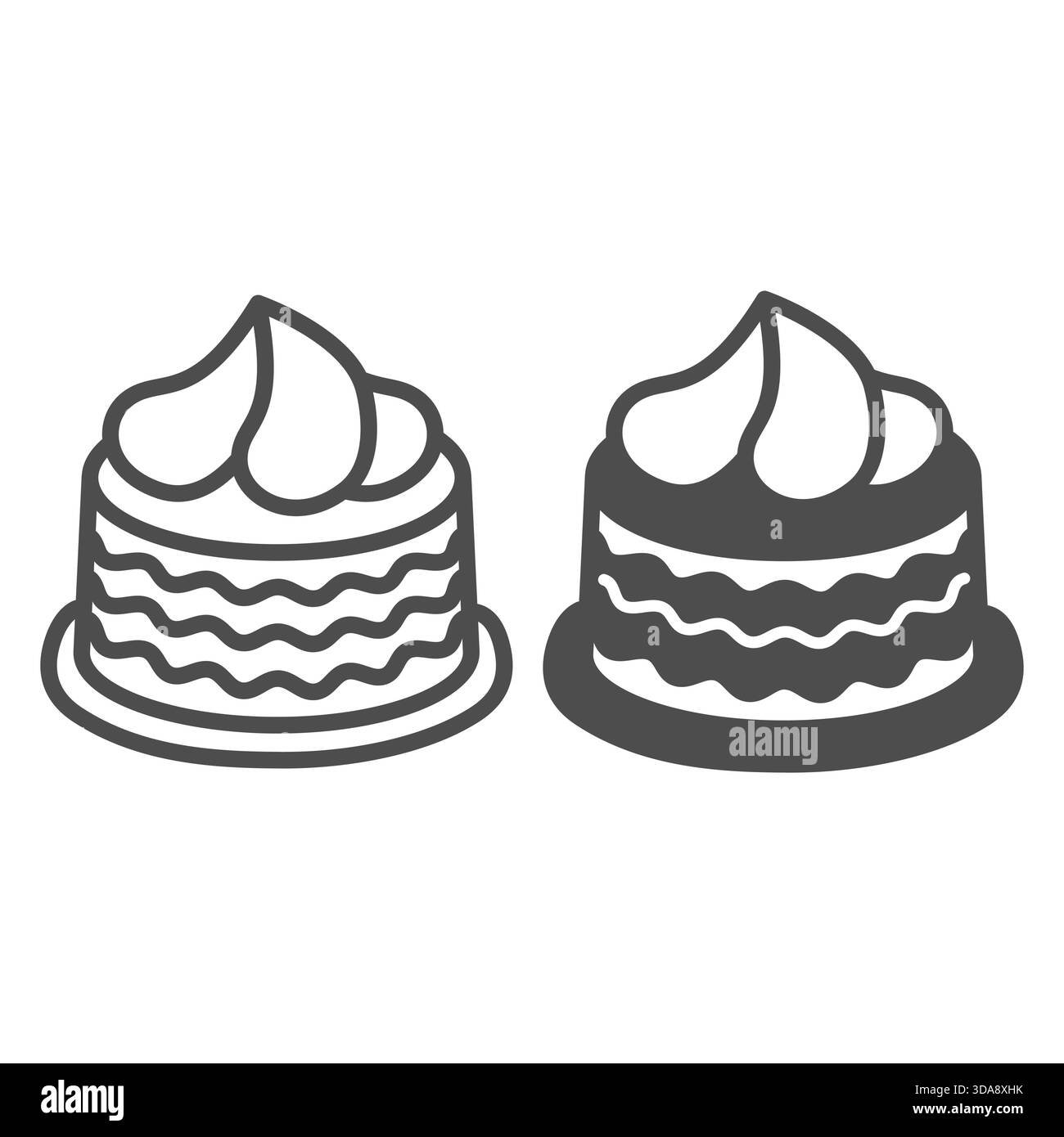 Layers of chocolate Black and White Stock Photos & Images - Alamy