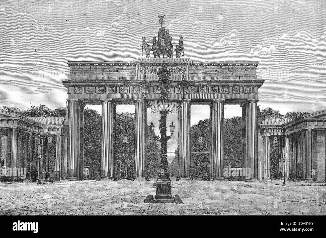 Brandenburg Gate, setting for the Victory parade of June 16 1871 ...
