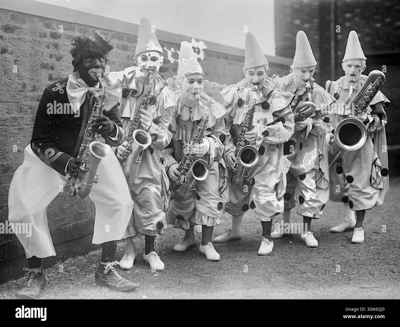 Six clowns Black and White Stock Photos & Images - Alamy