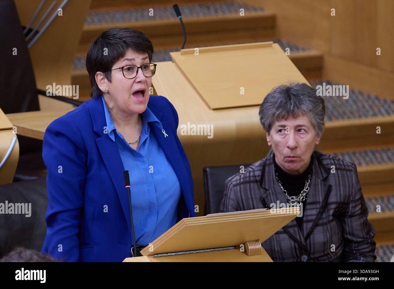 Edinburgh Scotland, UK 09 December 2025. Tess White MSP at the Scottish ...