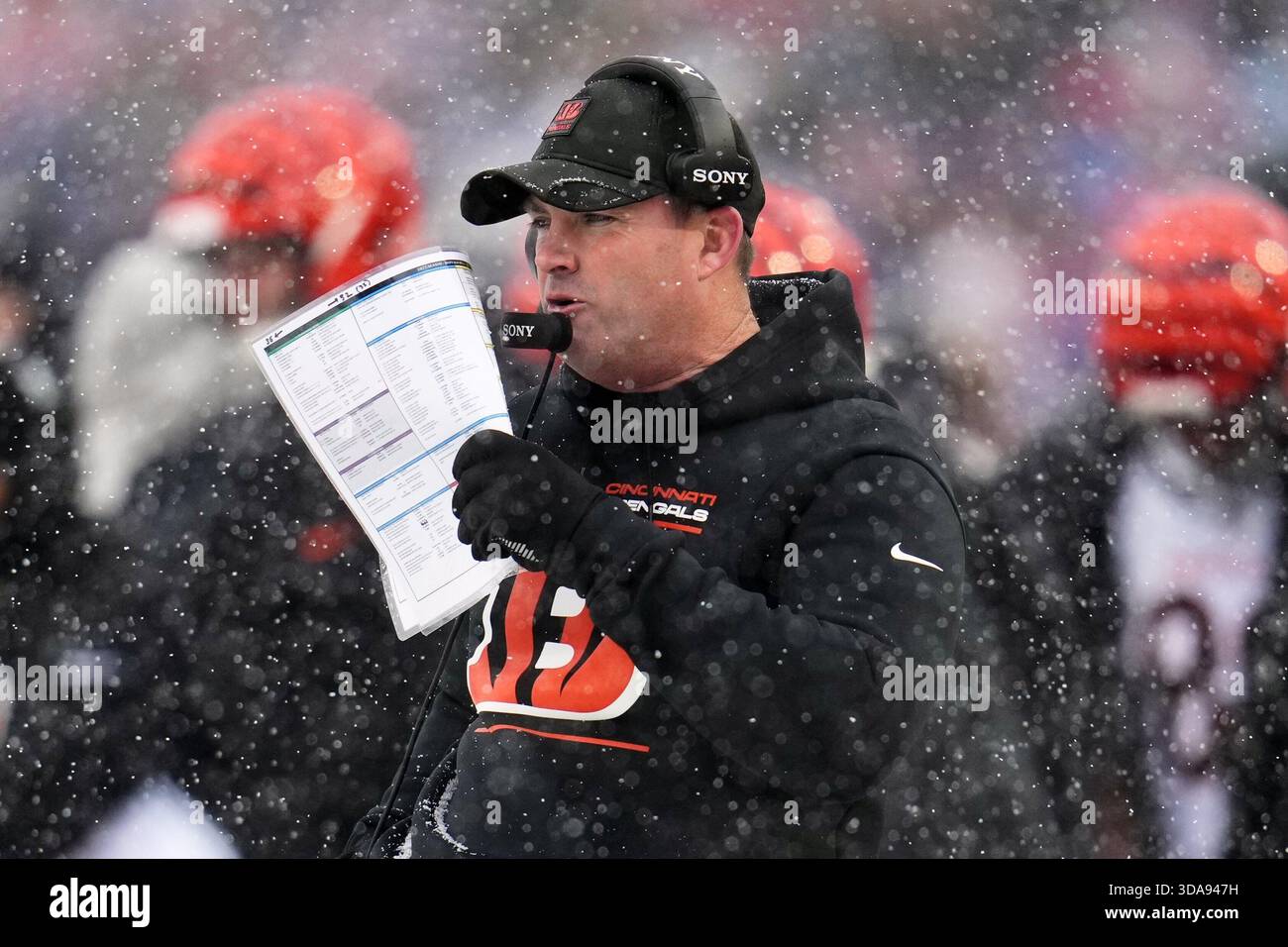 Cincinnati Bengals head coach Zac Taylor stands on the sidelines during ...