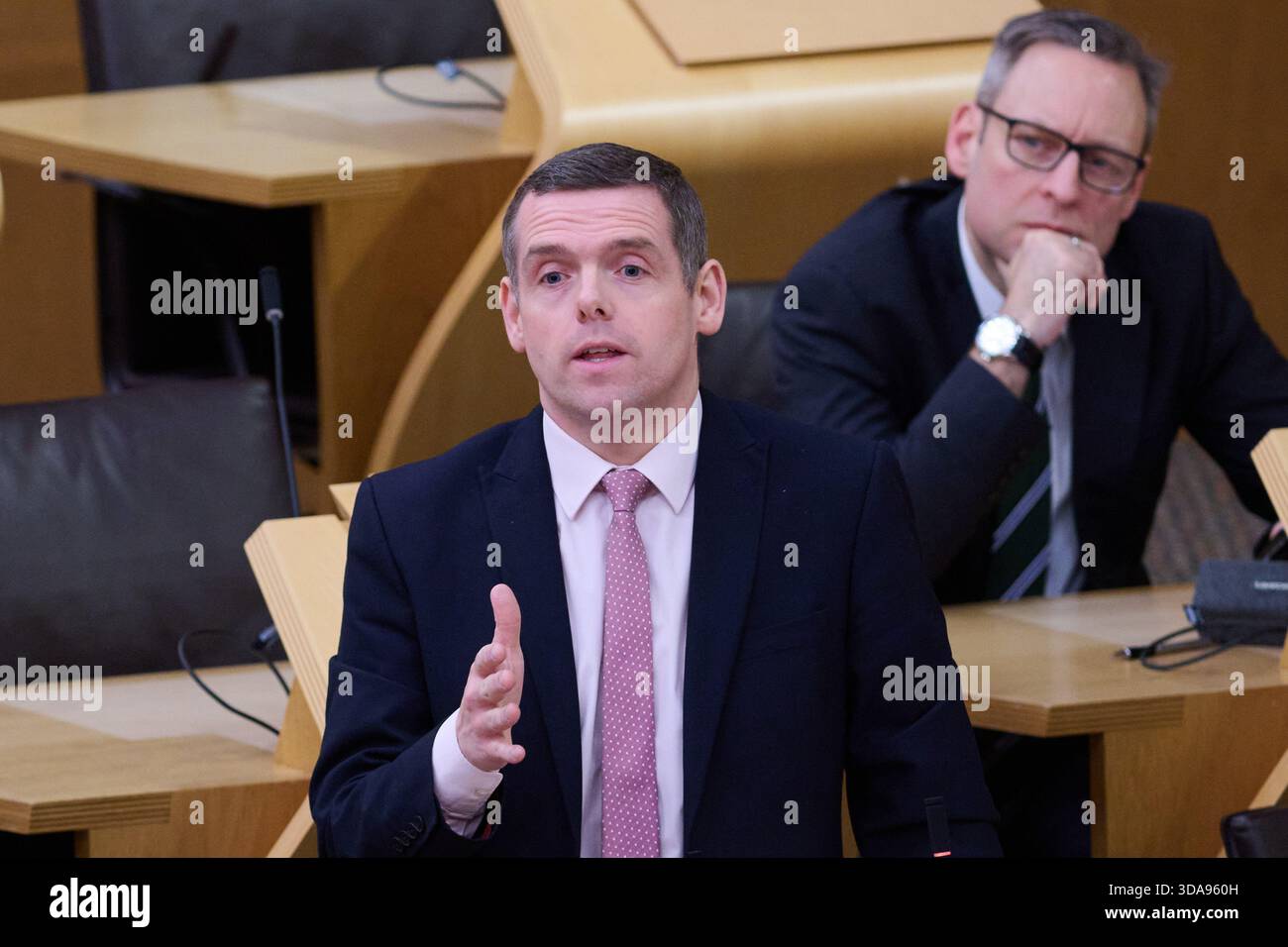 Edinburgh Scotland, UK 09 December 2025. Douglas Ross MSP at the ...