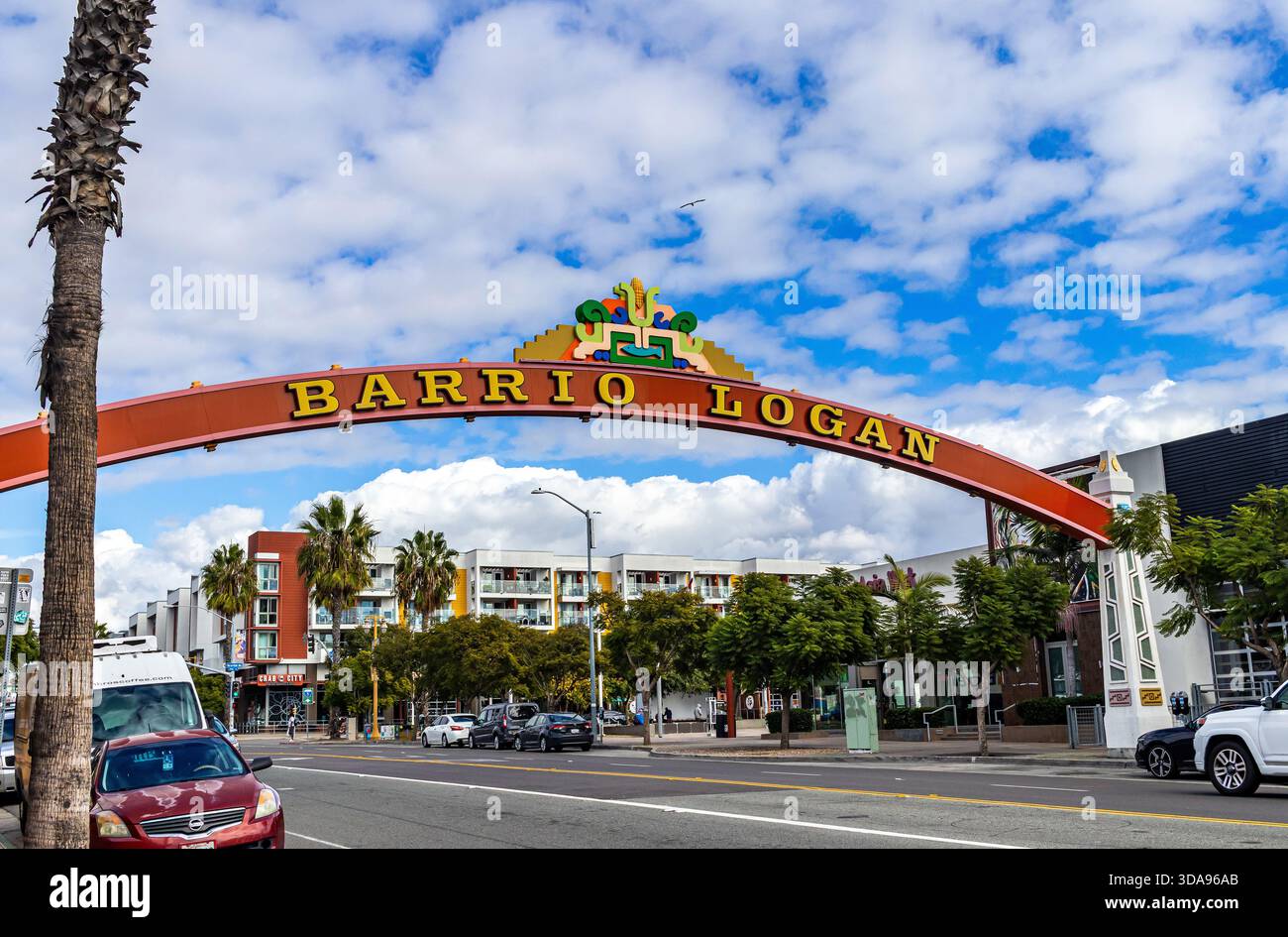 Barrio Logan Gateway Sign in San Diego, California, a center of the ...