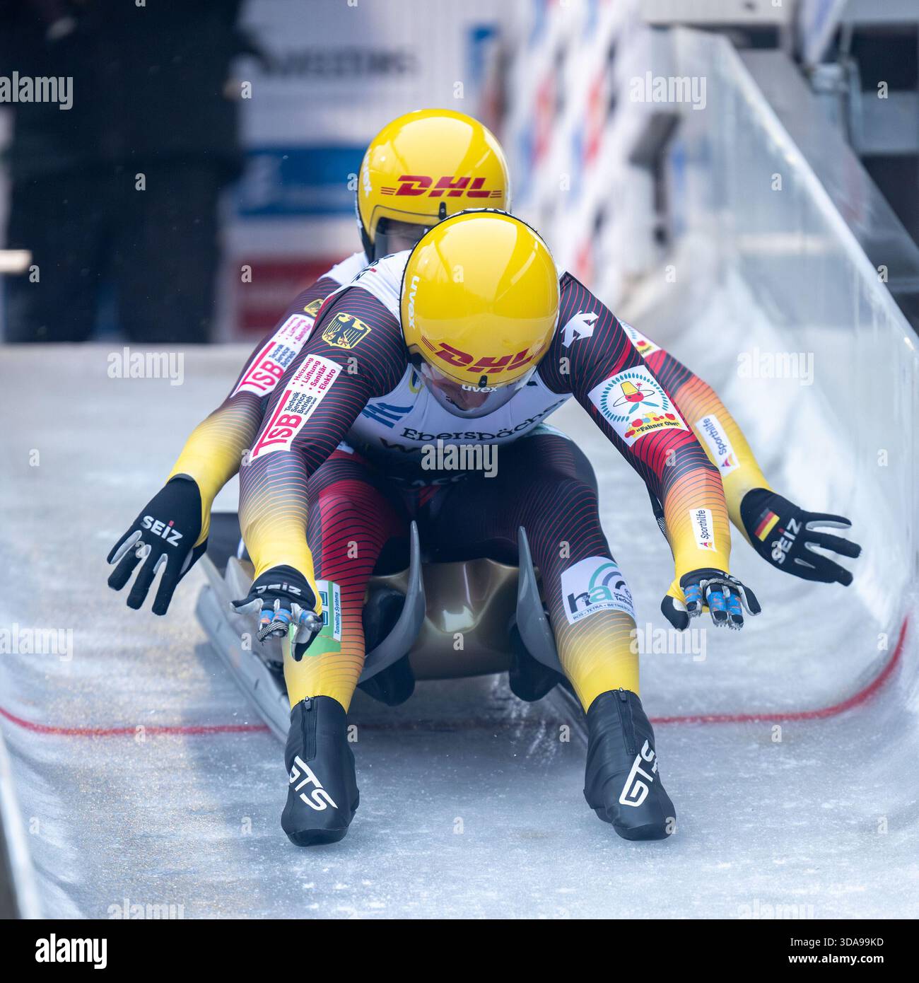 WINTERBERG, GERMANY - DECEMBER 06: Orlamuender, Hannes (pilot) and Gubitz, Paul Constantin (GER ...