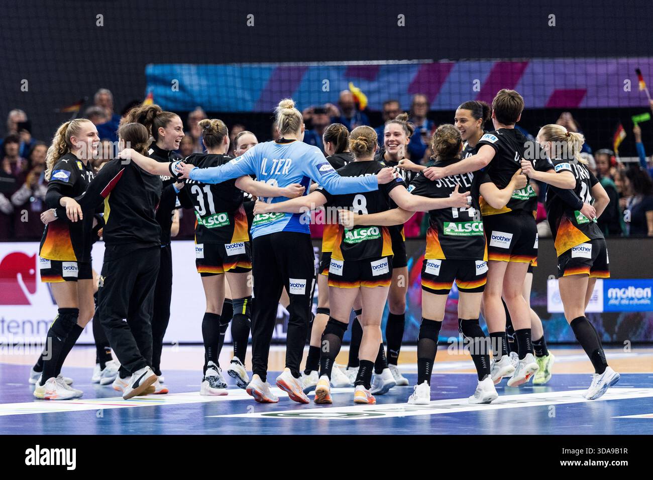 DORTMUND, GERMANY - DECEMBER 9: Players of Germany celebrate winning ...
