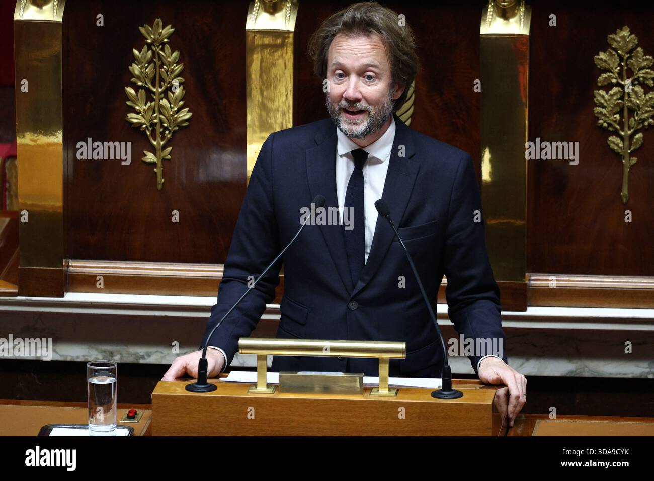 French deputy and president of Parti Socialiste PS parliamentary group ...