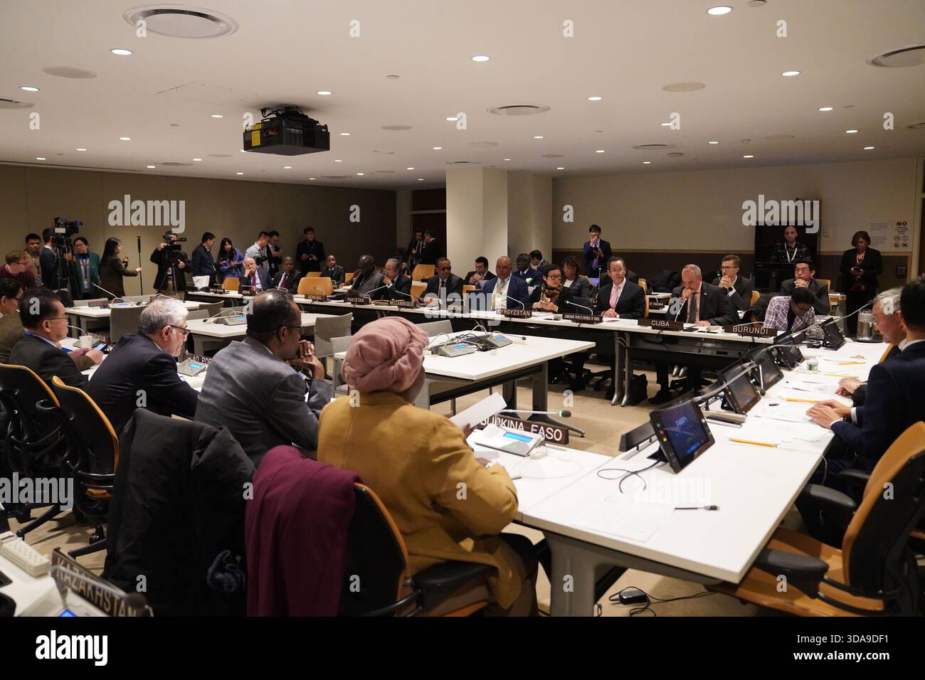 United Nations. 9th Dec, 2025. Representatives from nearly 40 founding ...