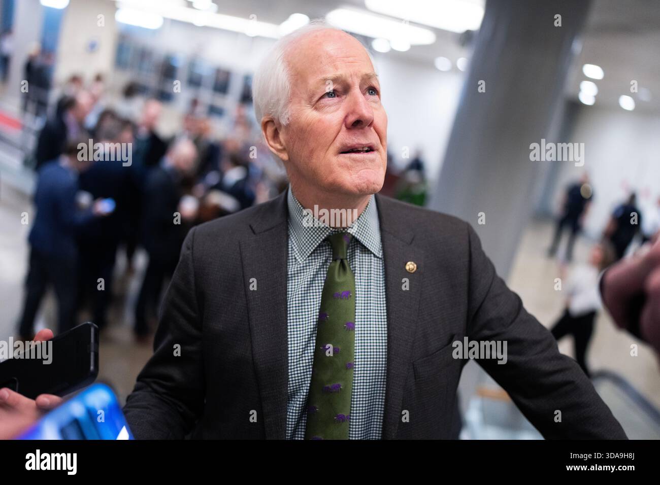 UNITED STATES - DECEMBER 9: Sen. John Cornyn, R-Texas, talks with ...